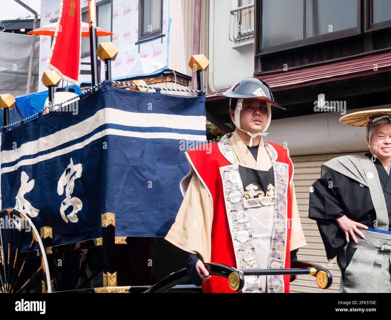 Takayama, Japan - October 10, 2015: Local man in traditional costume ...