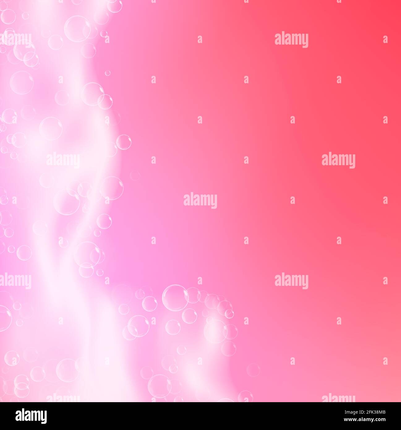 Beautiful bright background with Bath pink foam and empty place for ...