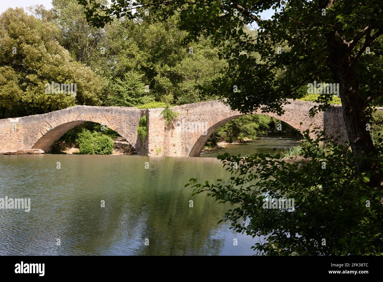 Medieval bridge on the Caramy river Stock Photo - Alamy