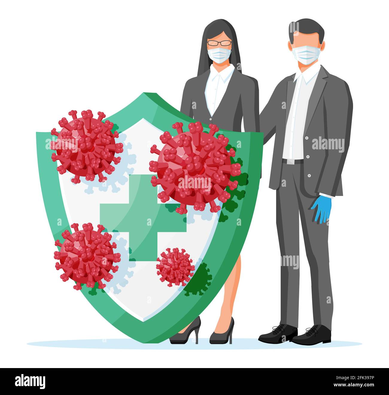 Woman behind mask Stock Vector Images - Alamy