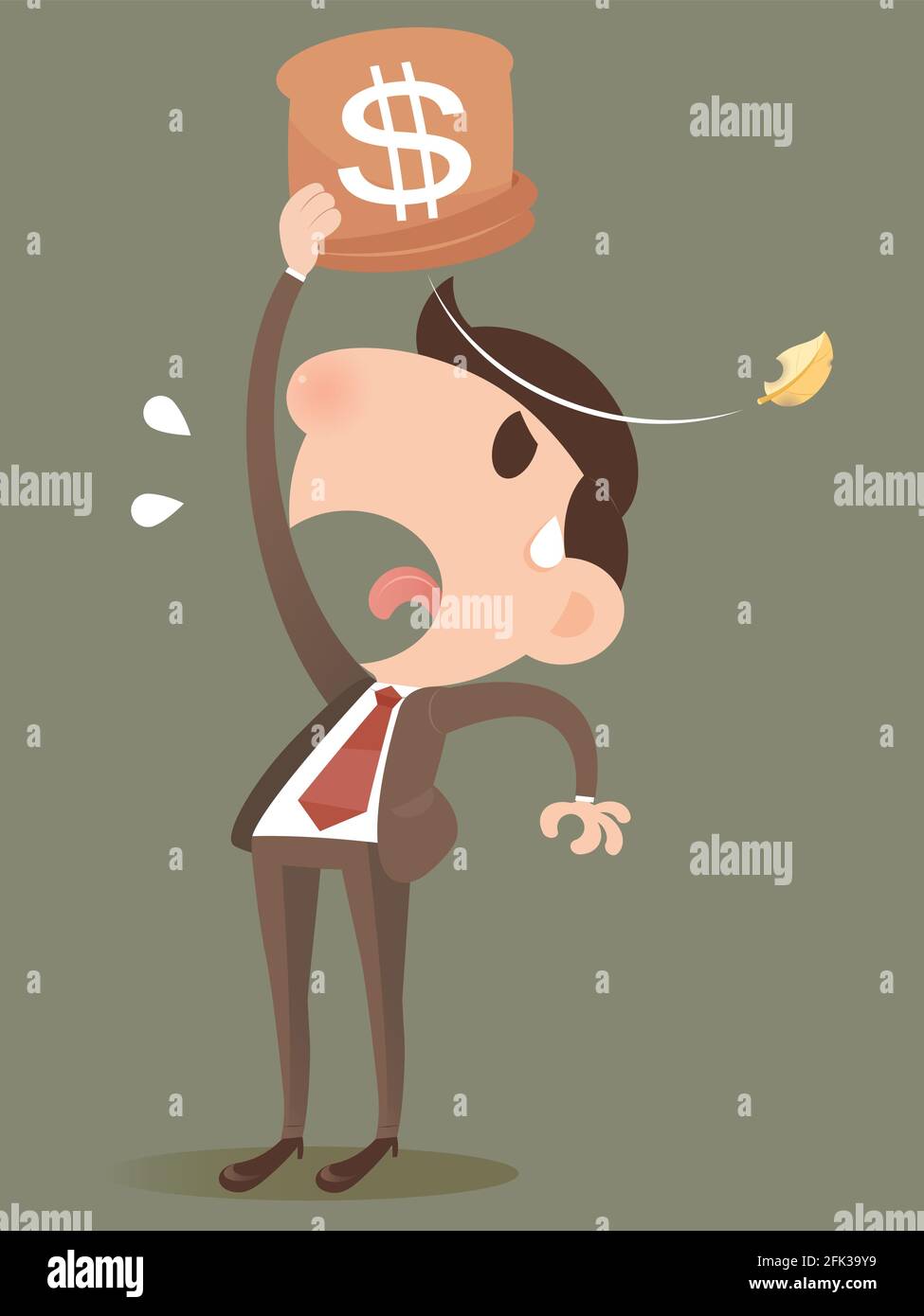 Cartoon broke businessman hi-res stock photography and images - Alamy