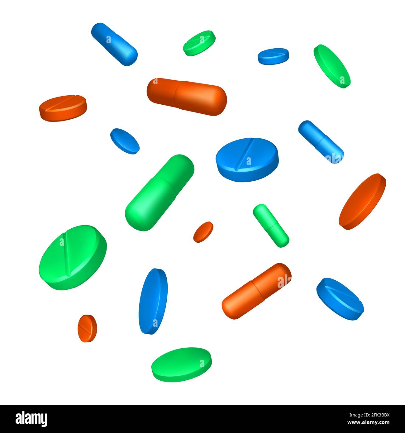 Falling tablets Stock Vector Images - Alamy