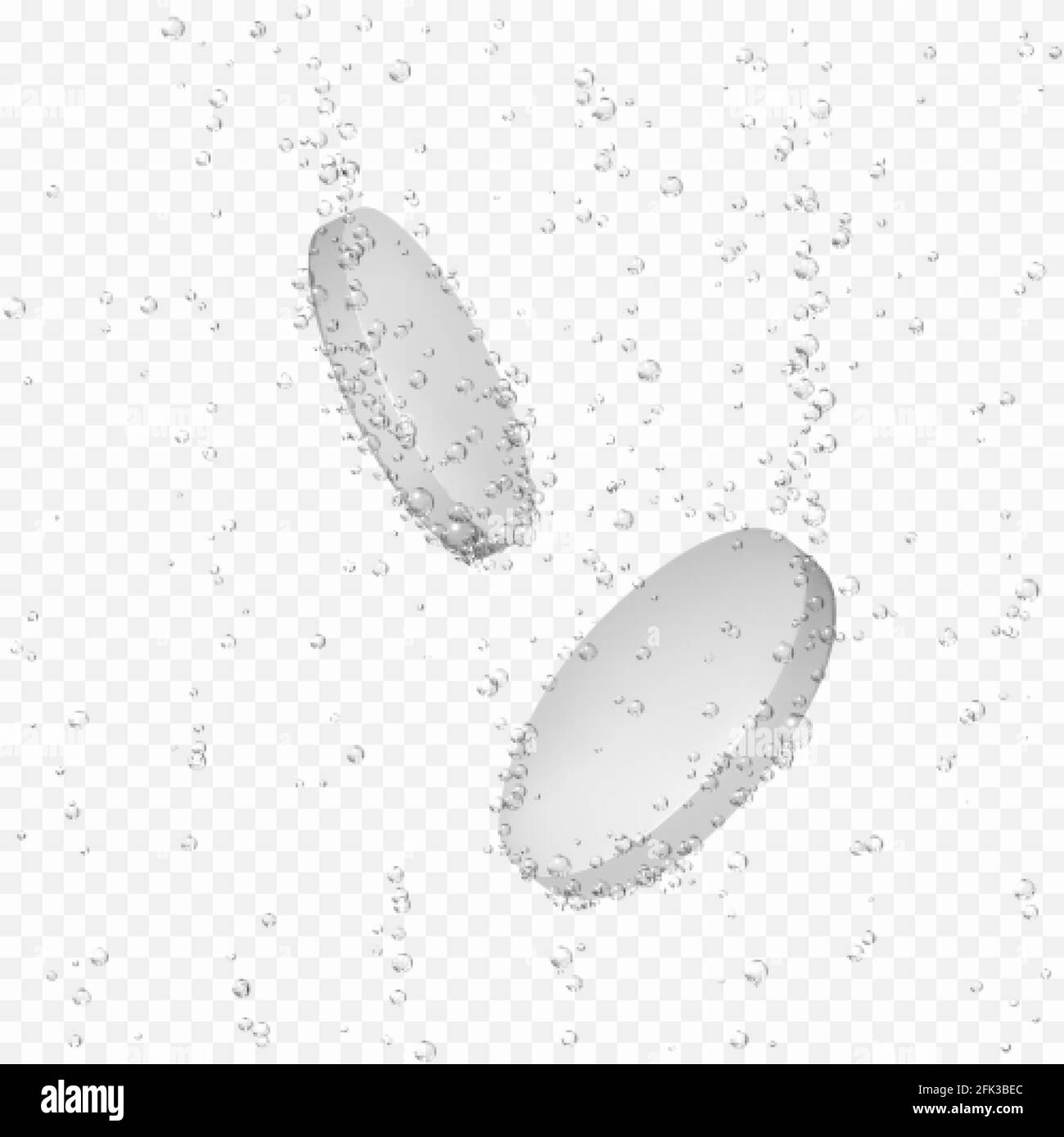 White effervescent tablet vitamin Stock Vector Images - Alamy