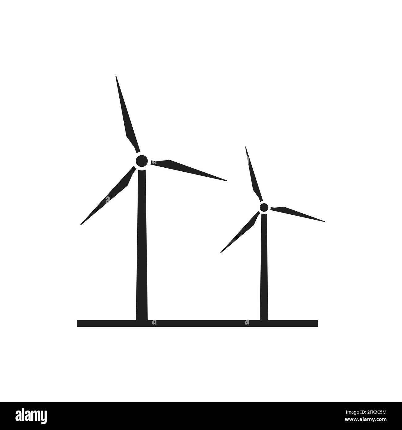 Modern Windmill Vector