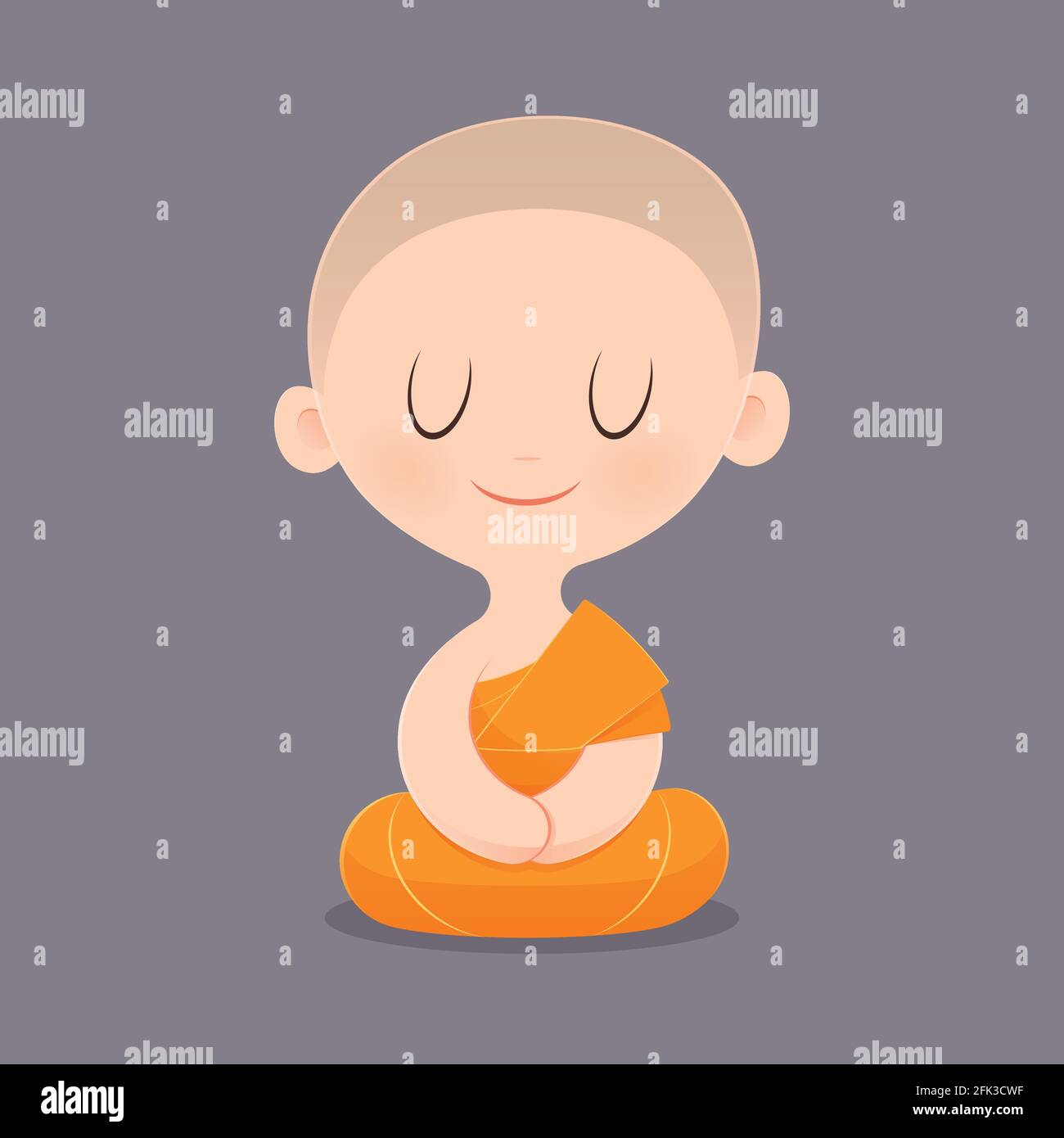 Novice monk laos Stock Vector Images - Alamy