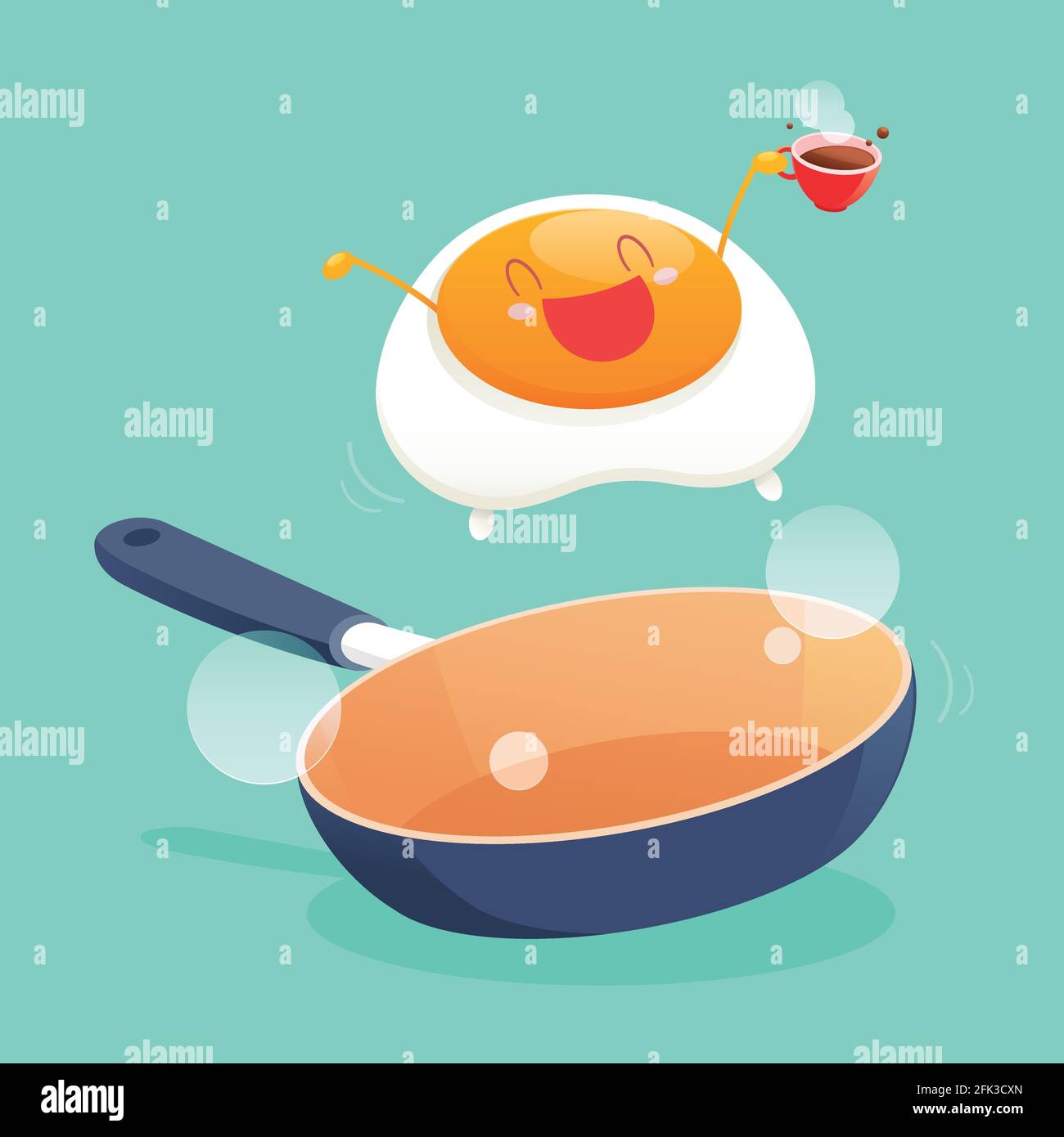 Good morning, Smile for sweet breakfast Stock Vector Image & Art - Alamy