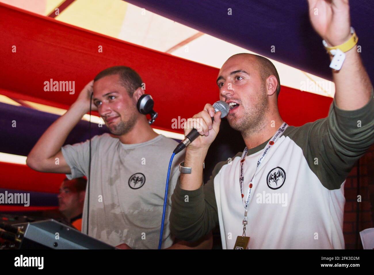 PJ Ellis and Spencer Smith from Big Brother in the Bacardi Breezer Tent ...