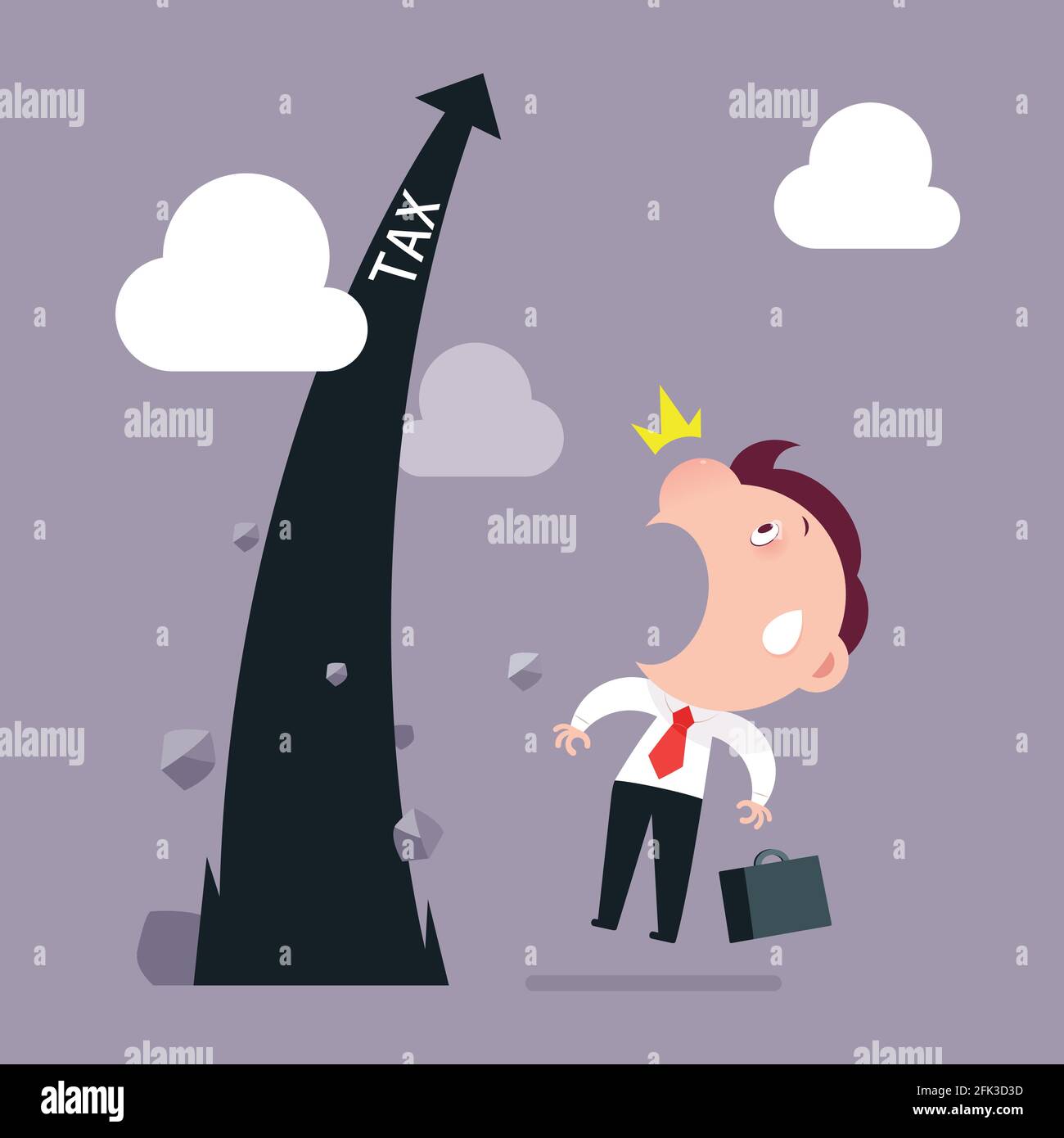 High cost of living, Idea Concept With Cartoon Design, Vector ...