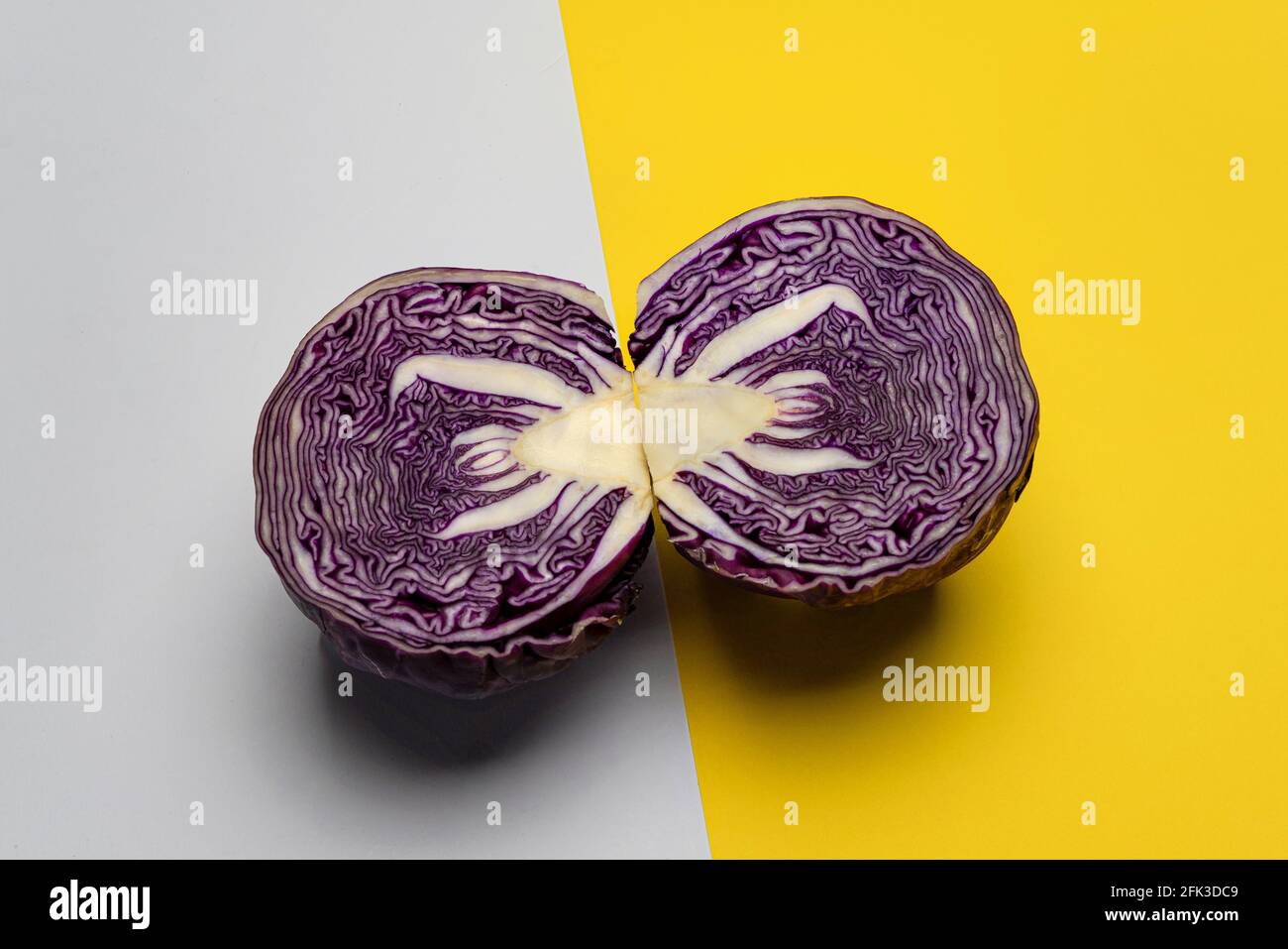 Cut red cabbage isolated on hi-res stock photography and images - Alamy