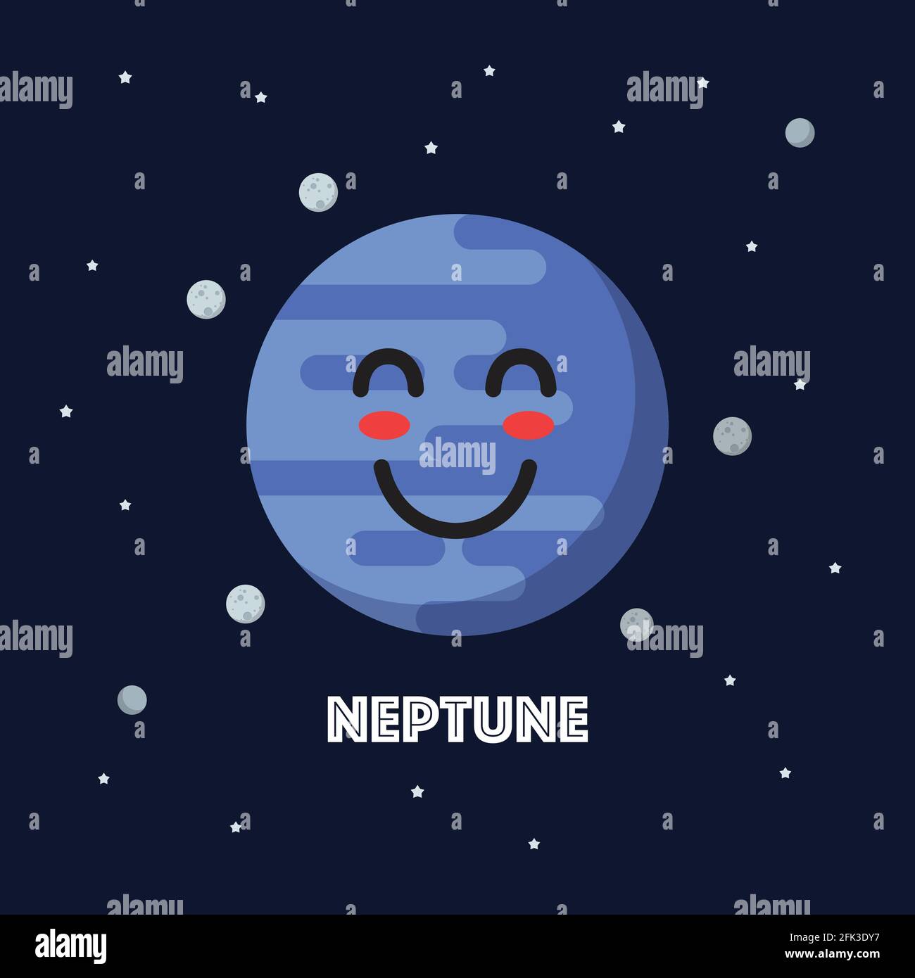 Neptune cute Stock Vector Images - Alamy