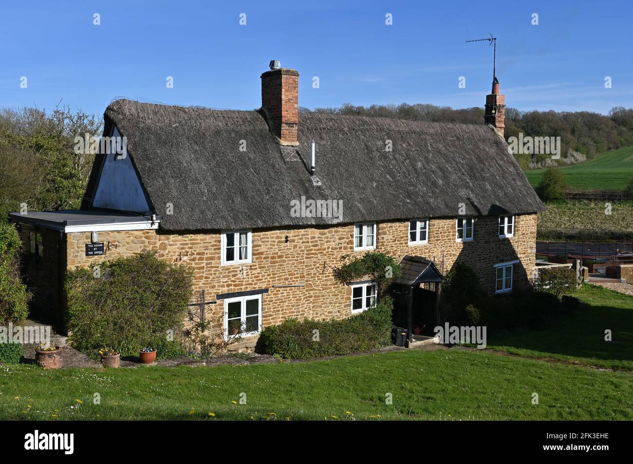 The House by the Green a thatched cottage which lies on common land in ...