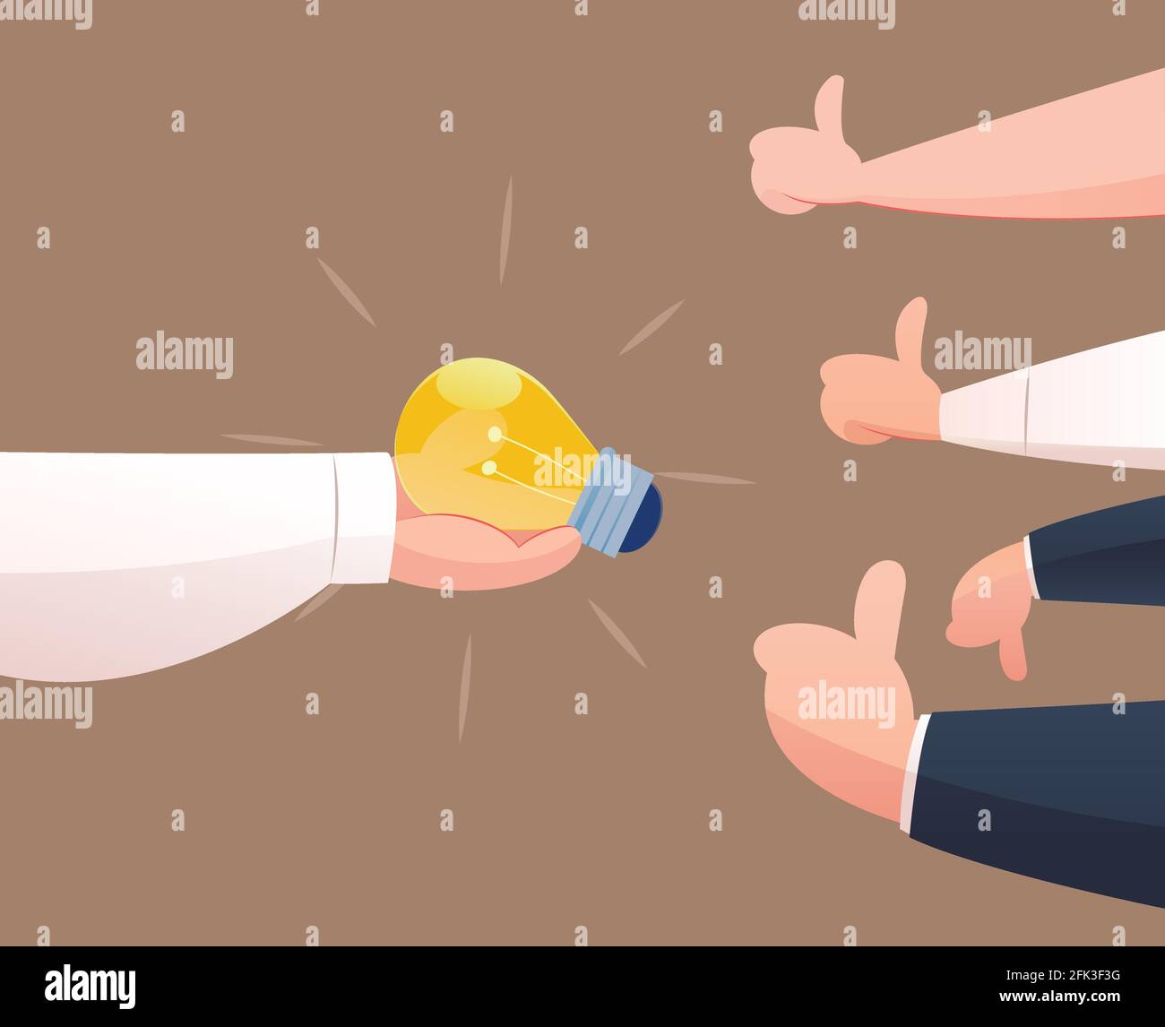 Feedback, Positive feedback concept. Vector illustration. Minimal and ...