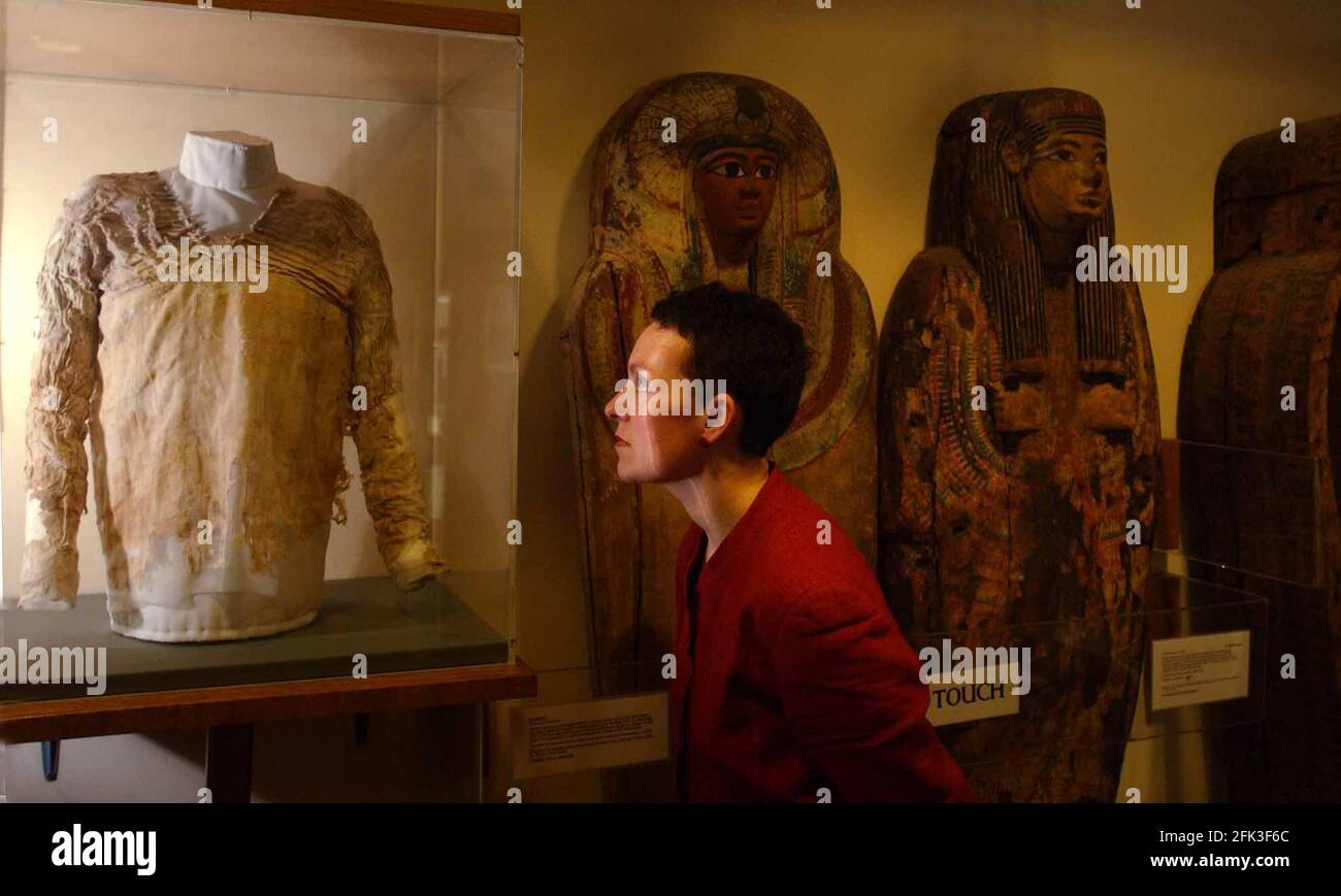 SALLY MACDONALD,MANAGER OF THE PETRIE MUSEUM,LOOKS AT THE TARKHAN DRESS ... SALLY MACDONALD,MANAGER OF THE PETRIE MUSEUM,LOOKS AT THE TARKHAN DRESS ...