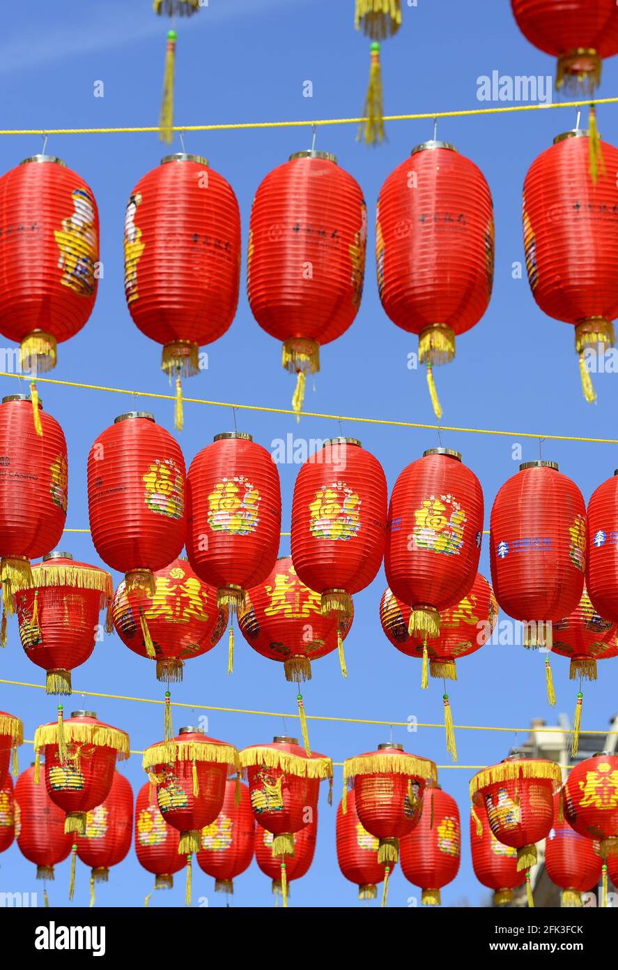 London England UK Chinese Lanterns In Gerrard Street Chinatown london-england-uk-chinese-lanterns-in-gerrard-street-chinatown