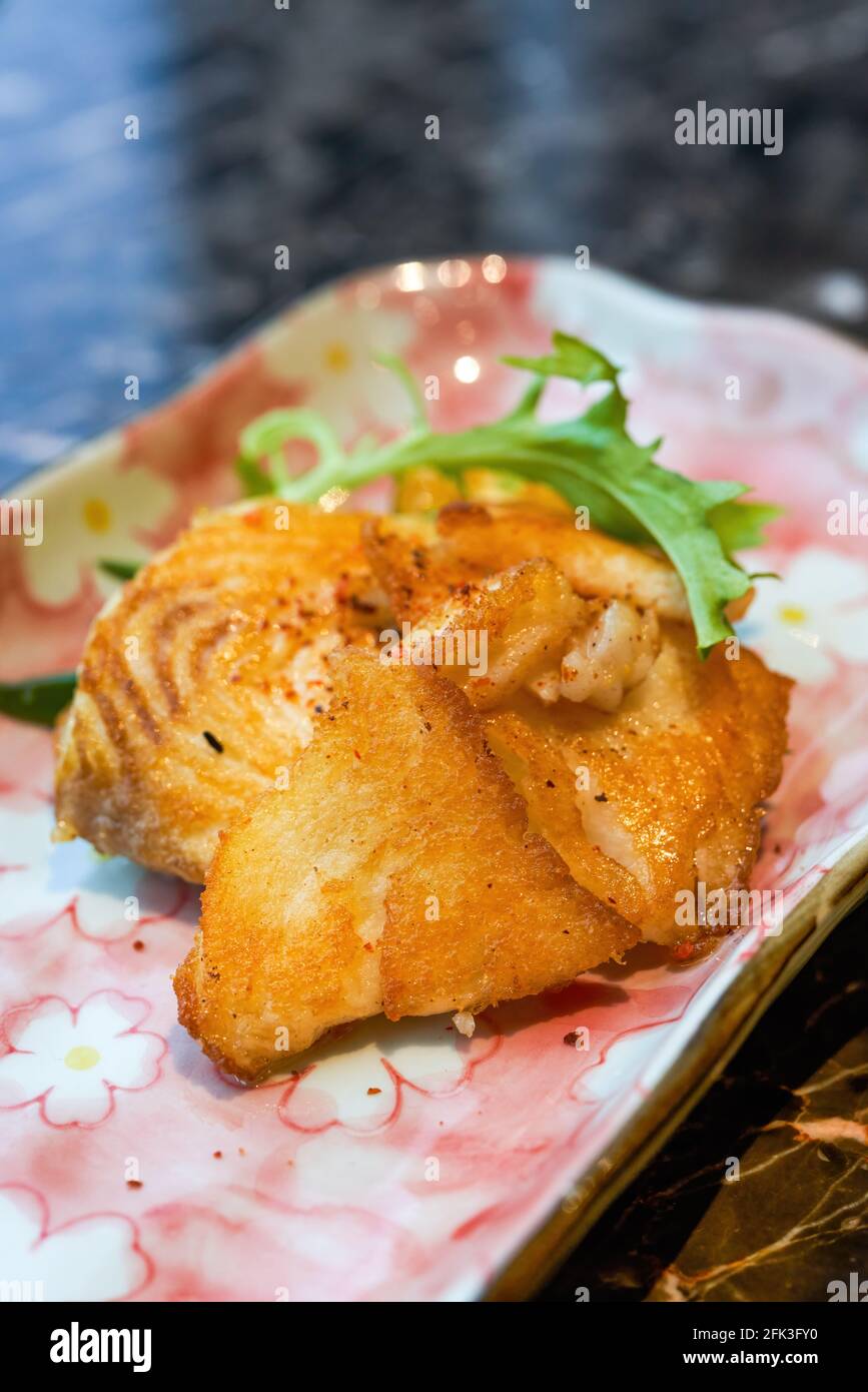 A delicious Japanese dish, pan-fried codfish Stock Photo - Alamy