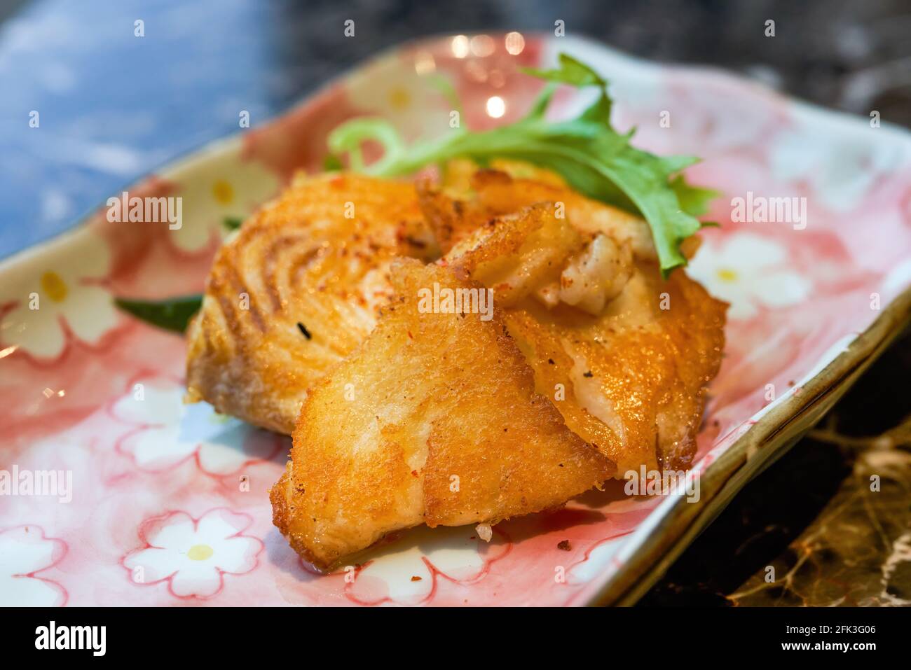 A delicious Japanese dish, pan-fried codfish Stock Photo - Alamy