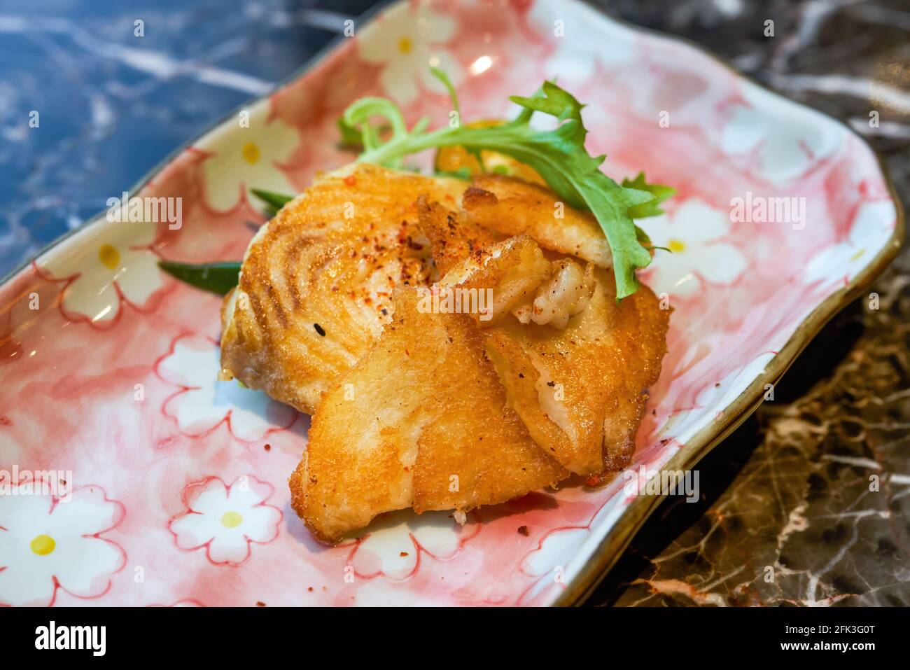 A delicious Japanese dish, pan-fried codfish Stock Photo - Alamy