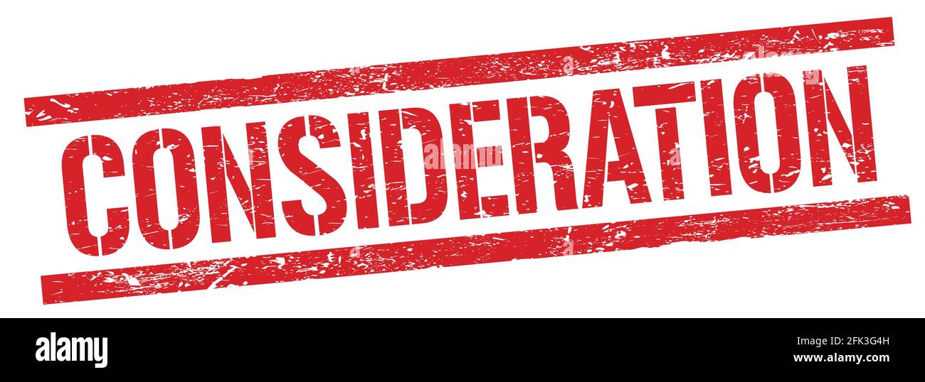 Consideration stamp hi-res stock photography and images - Alamy