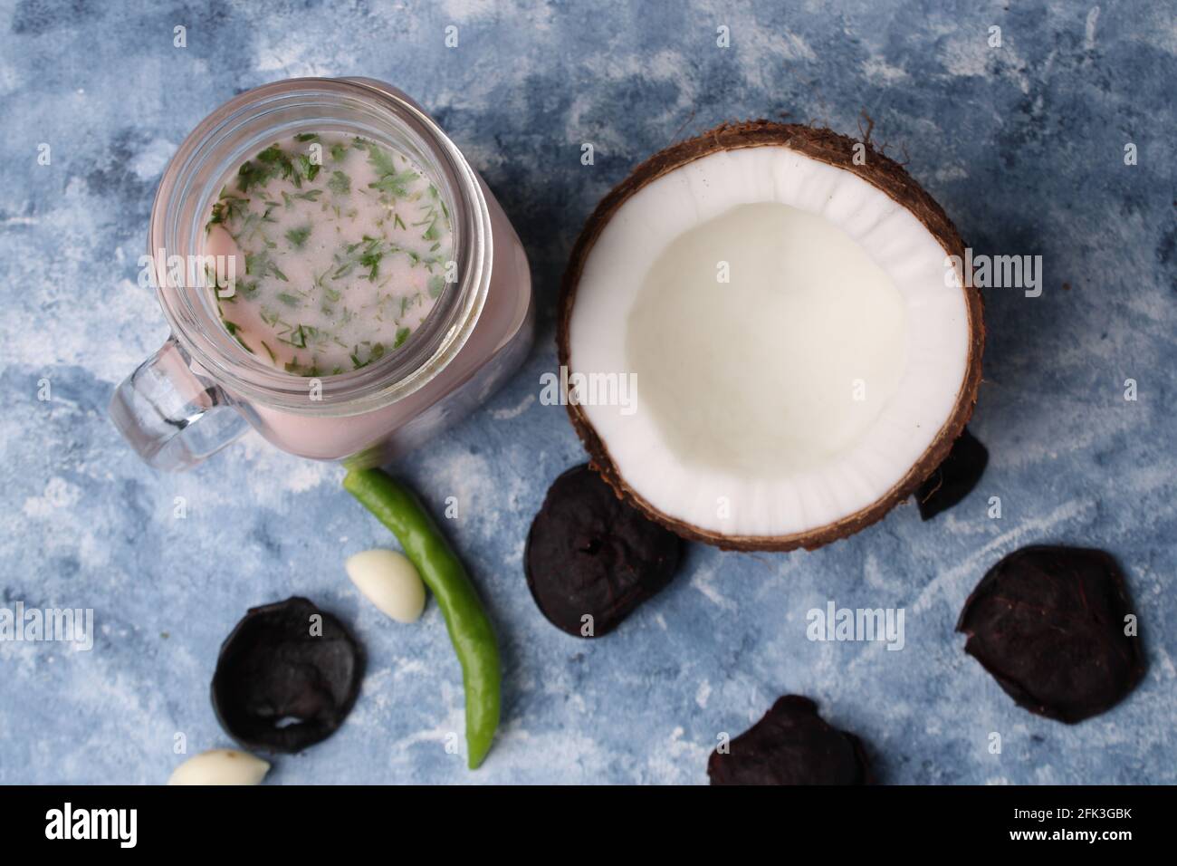 Solkadhi OR Kokum curry, A famous drink from Goa or Maharashtra`s ...