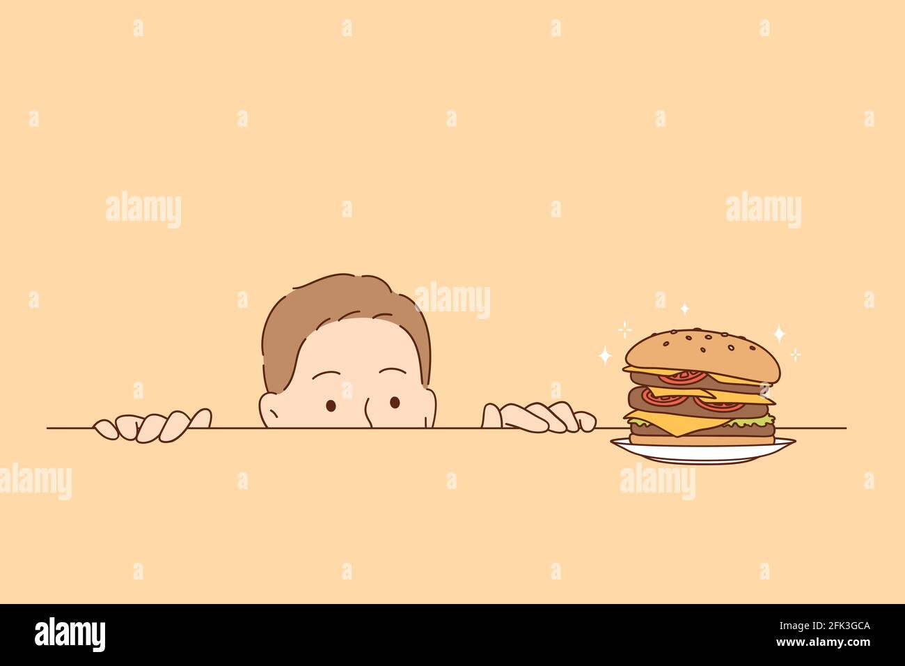 Nutrition overeating Stock Vector Images - Alamy