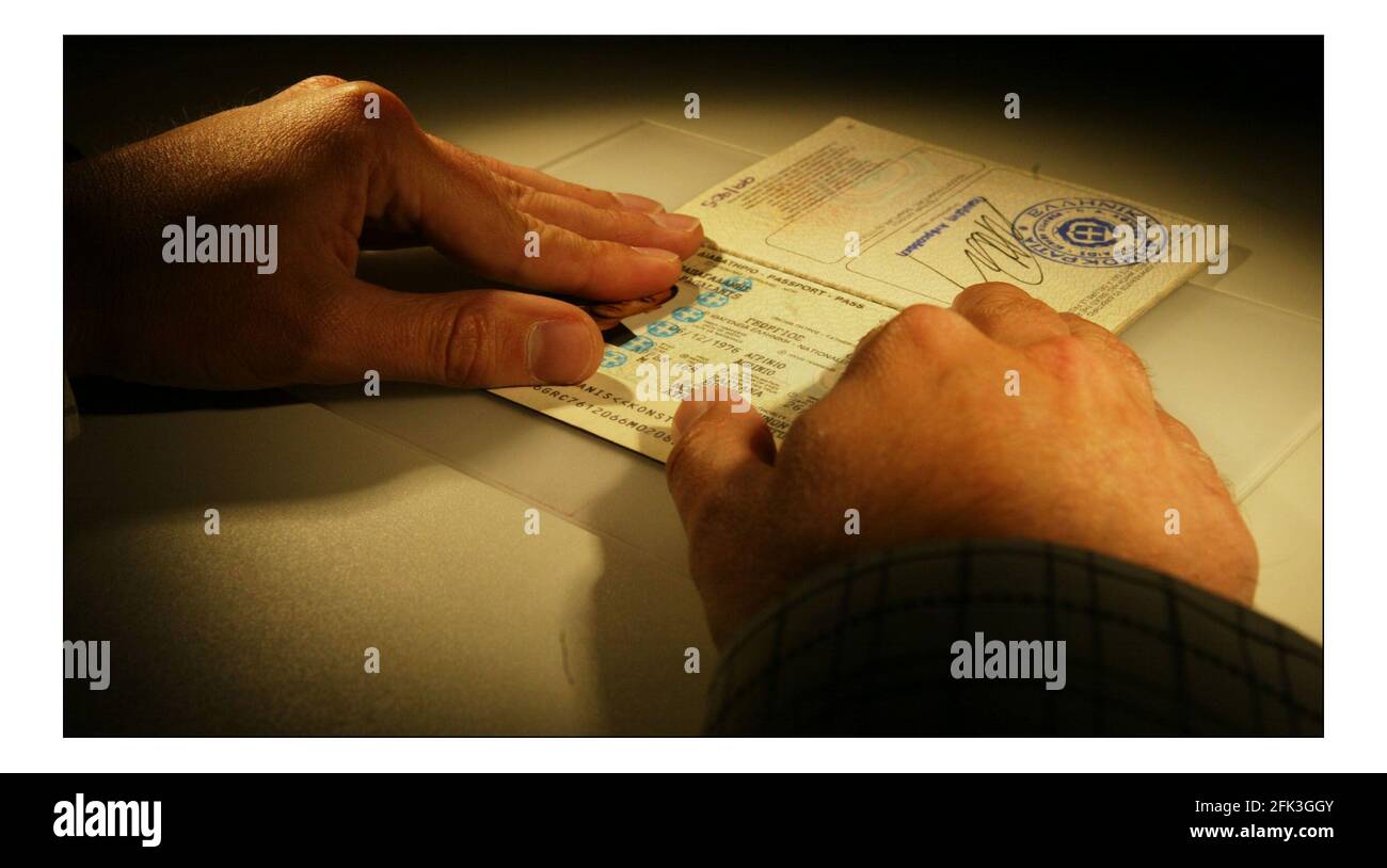 The National Document Fraud Unit based near Heathrow. Staff use the ...