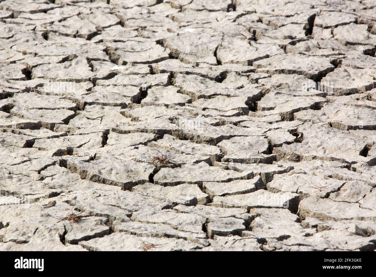 The dried out river bed showing cracks during a drought Stock Photo - Alamy