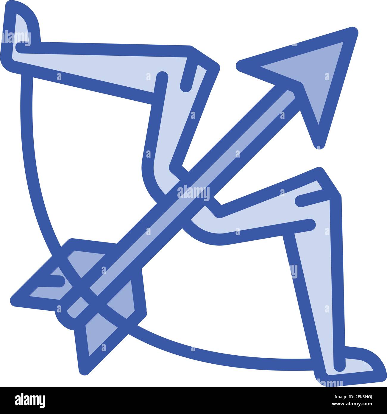 Sport bow icon. Outline Sport bow vector icon for web design isolated ...