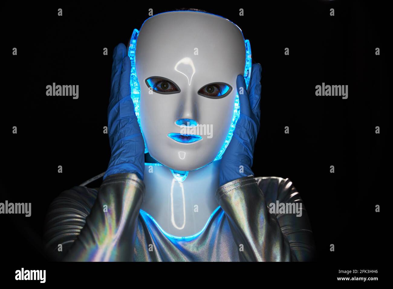 Portrait of futuristic robot. Concept of future technology, virtual ... Portrait of futuristic robot. Concept of future technology, virtual ...