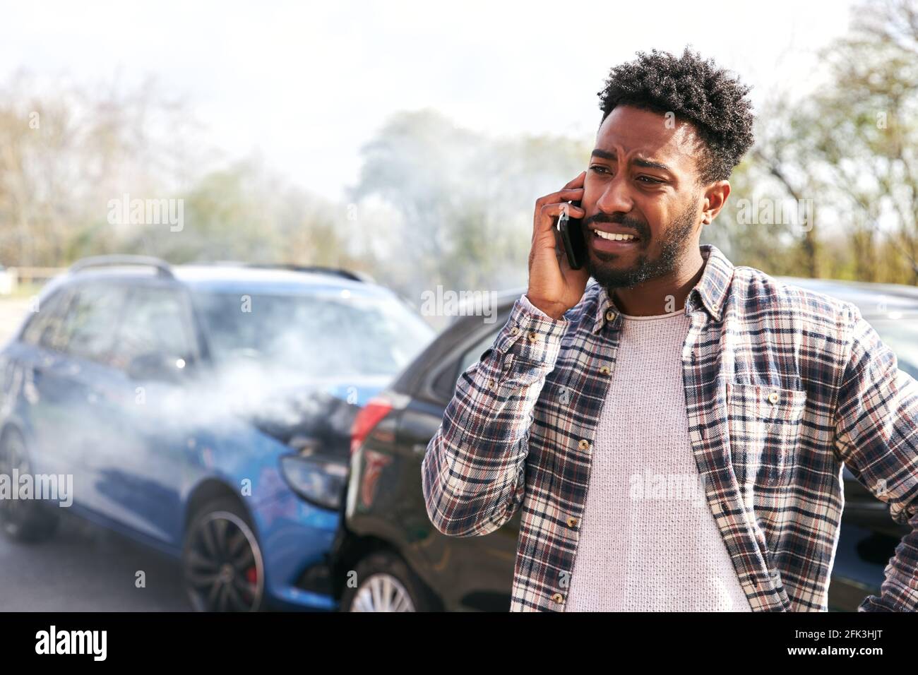 Black man car accident hi-res stock photography and images - Alamy