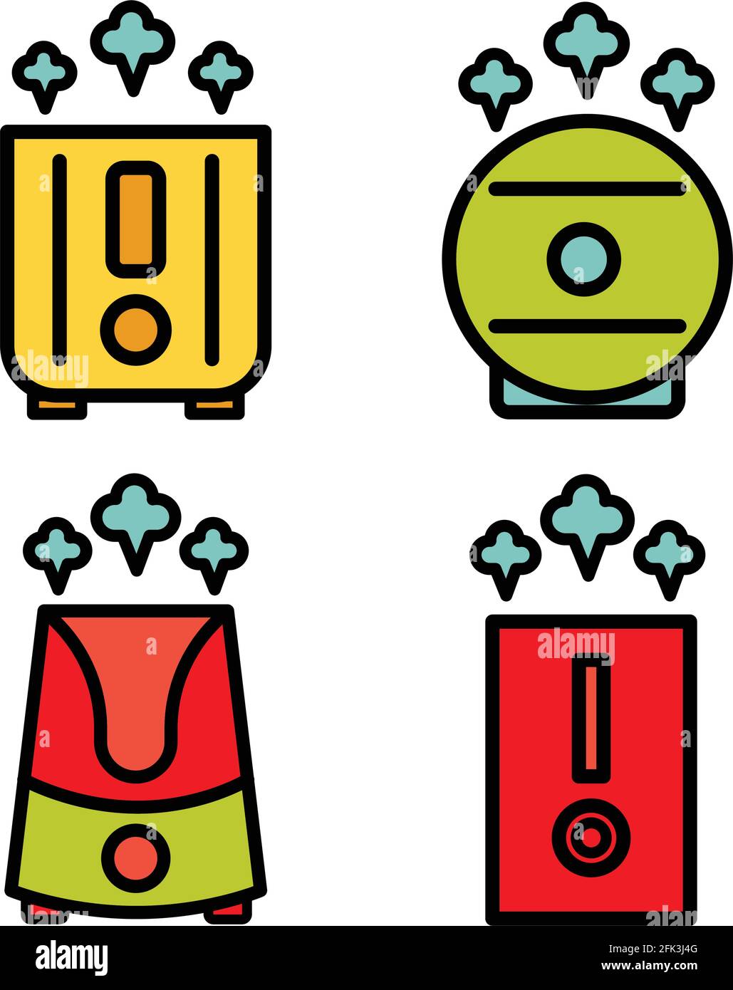 humidifier icon set 2 Stock Vector Image & Art - Alamy
