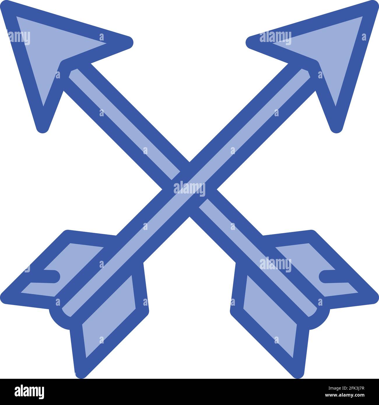 Archer arrows icon. Outline Archer arrows vector icon for web design ...