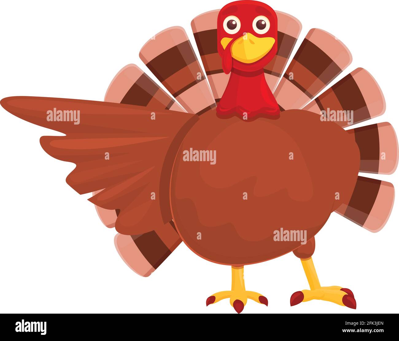 Thanksgiving turkey show icon. Cartoon of Thanksgiving turkey show ...