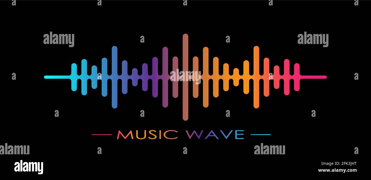 Vector music wave icon. Icon for application sites and creative design ...