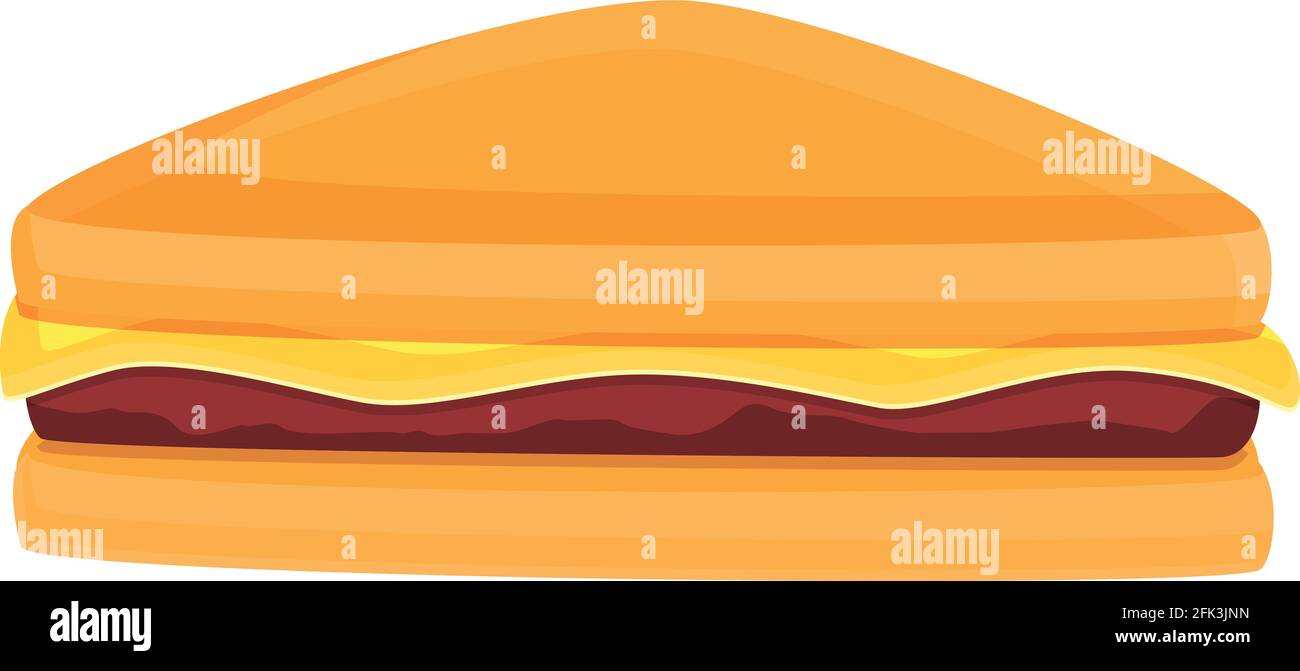 Cheese sandwich icon. Cartoon of Cheese sandwich vector icon for web ...