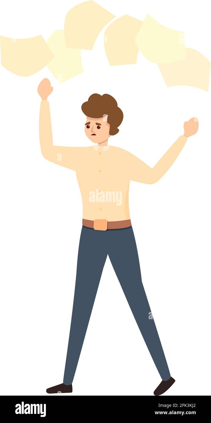 Rush job paper work icon. Cartoon of Rush job paper work vector icon ...