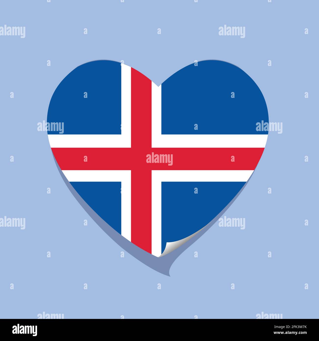 I love Iceland flag heart vector illustration Stock Vector Image & Art ...