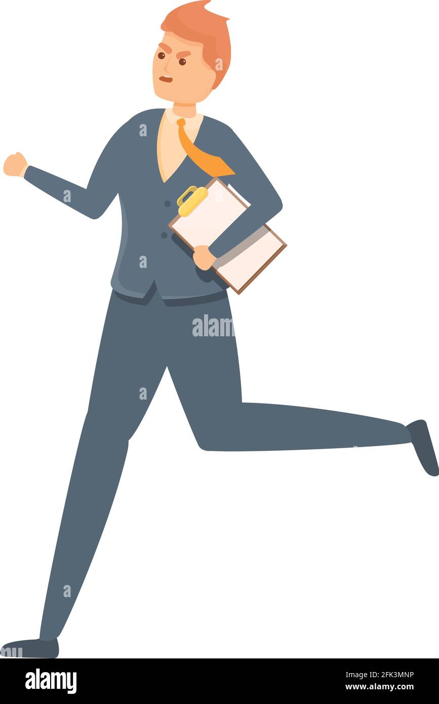 Rush job late work icon. Cartoon of Rush job late work vector icon for ...