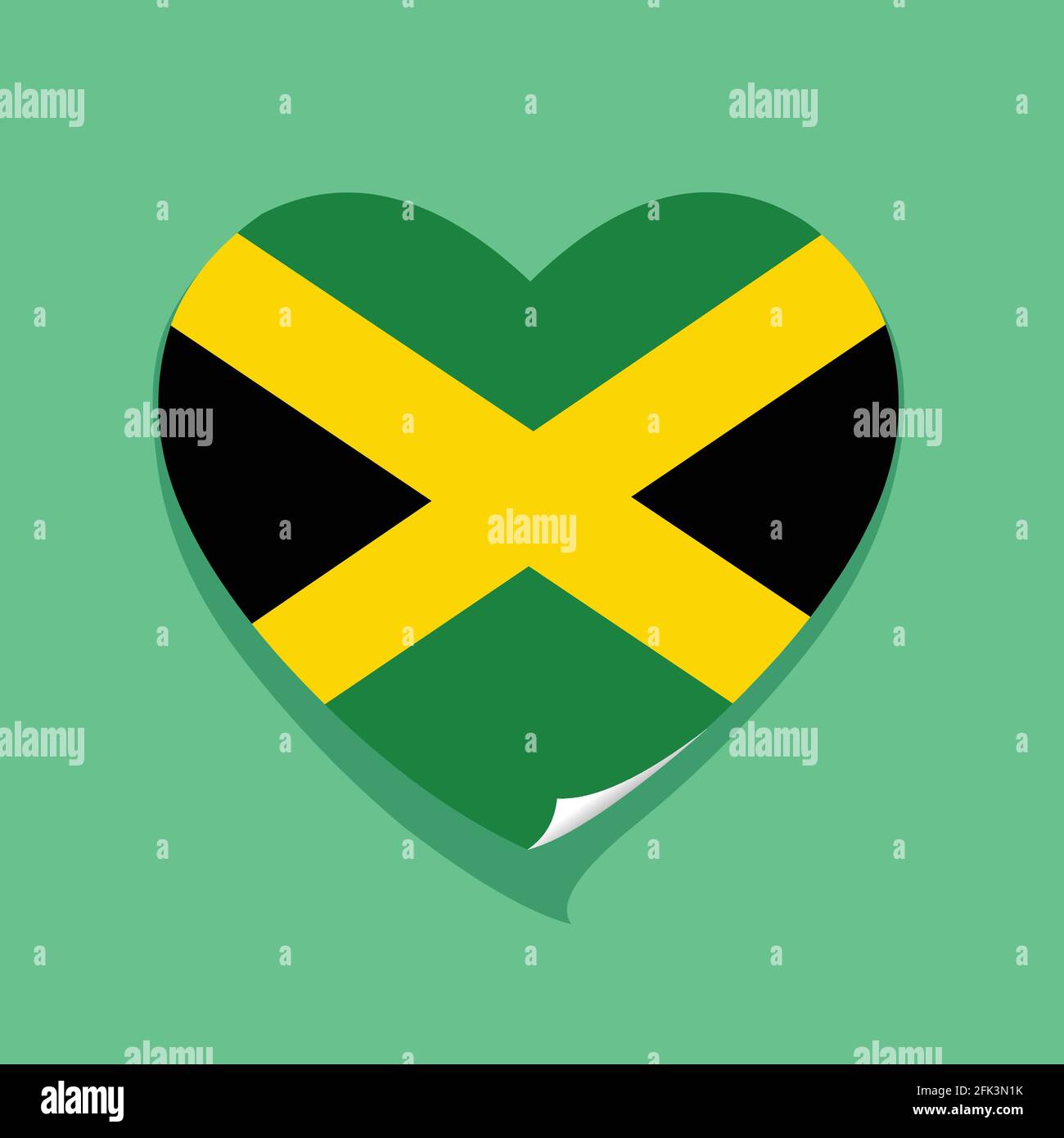 Jamaica Flag Heart at Chris Henry blog