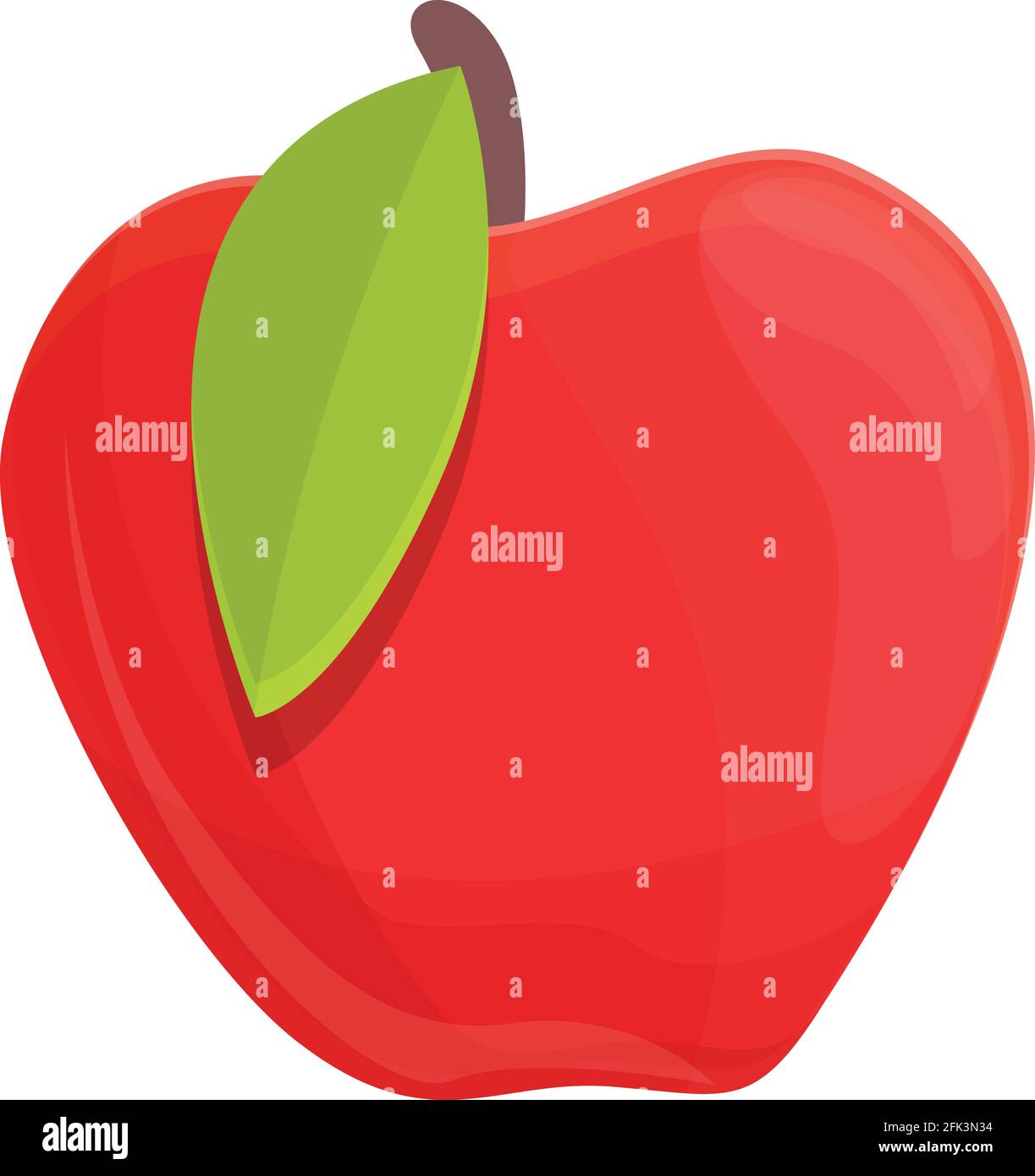 Protein red apple icon. Cartoon of Protein red apple vector icon for ...
