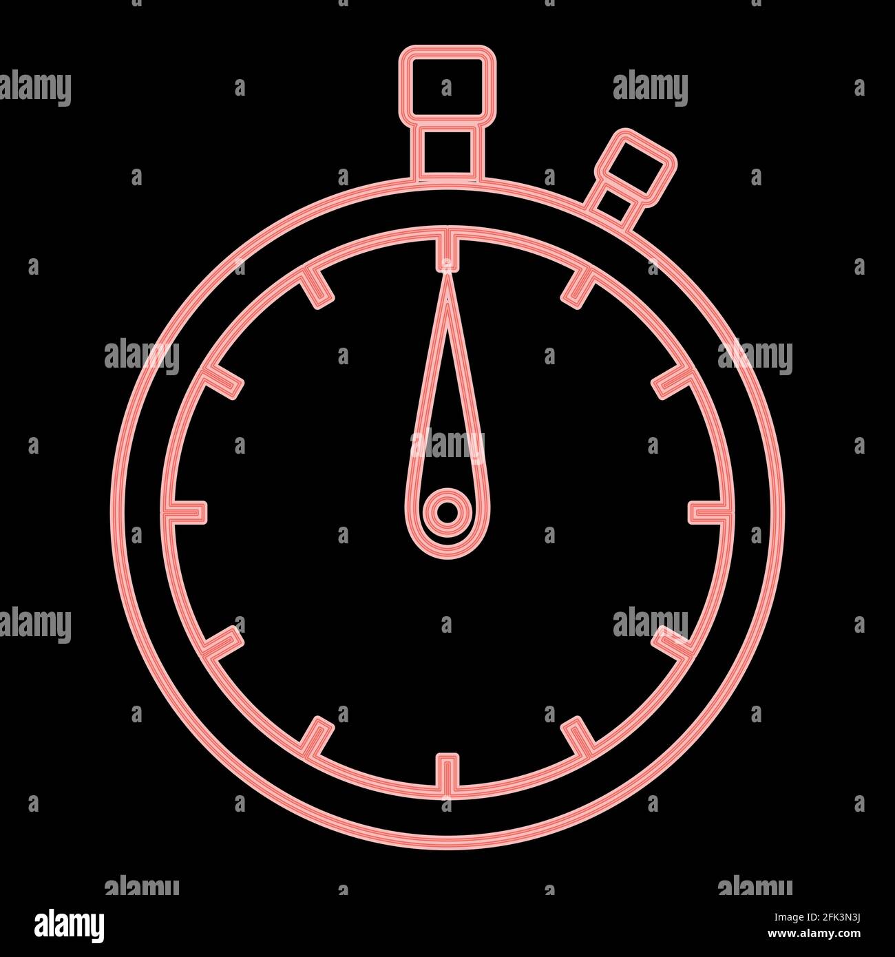 Vector Neon Clock High Resolution Stock Photography and Images - Alamy