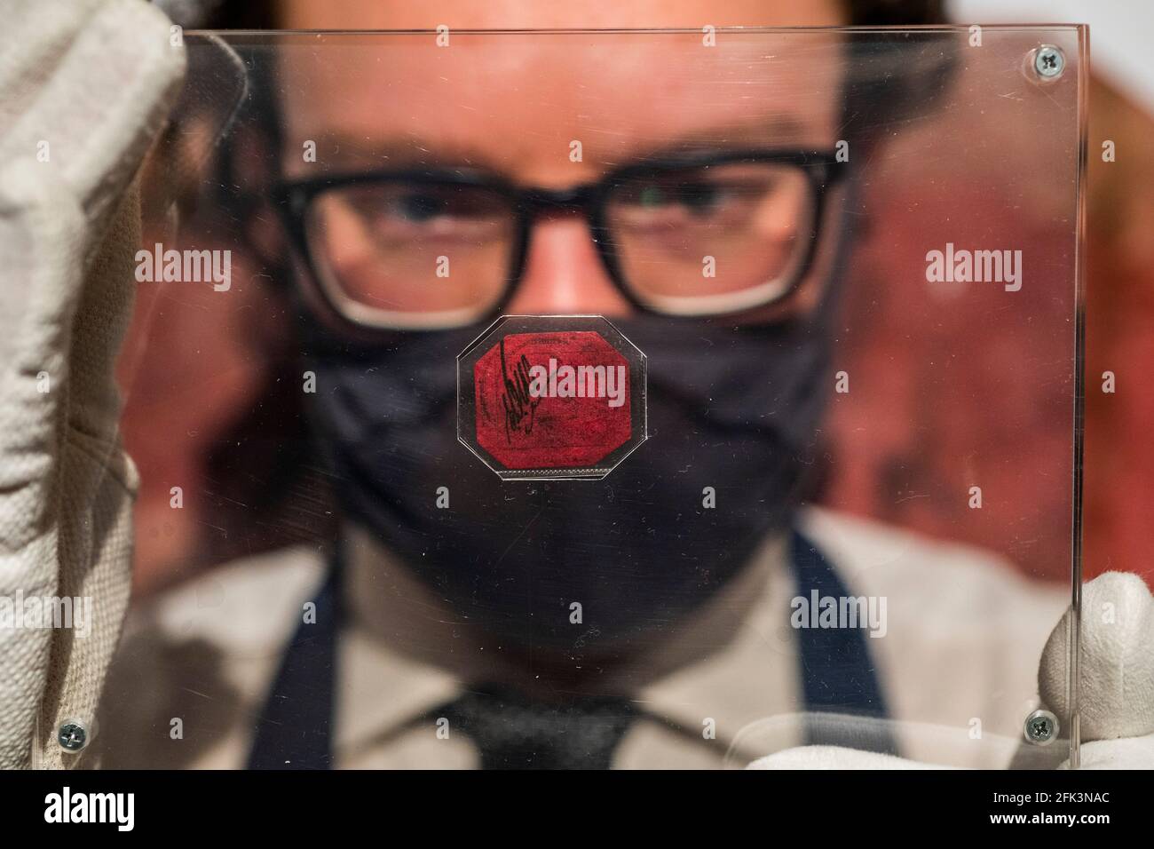 London, UK. 28th Apr, 2021. Sotheby's preview of The British Guiana One ...