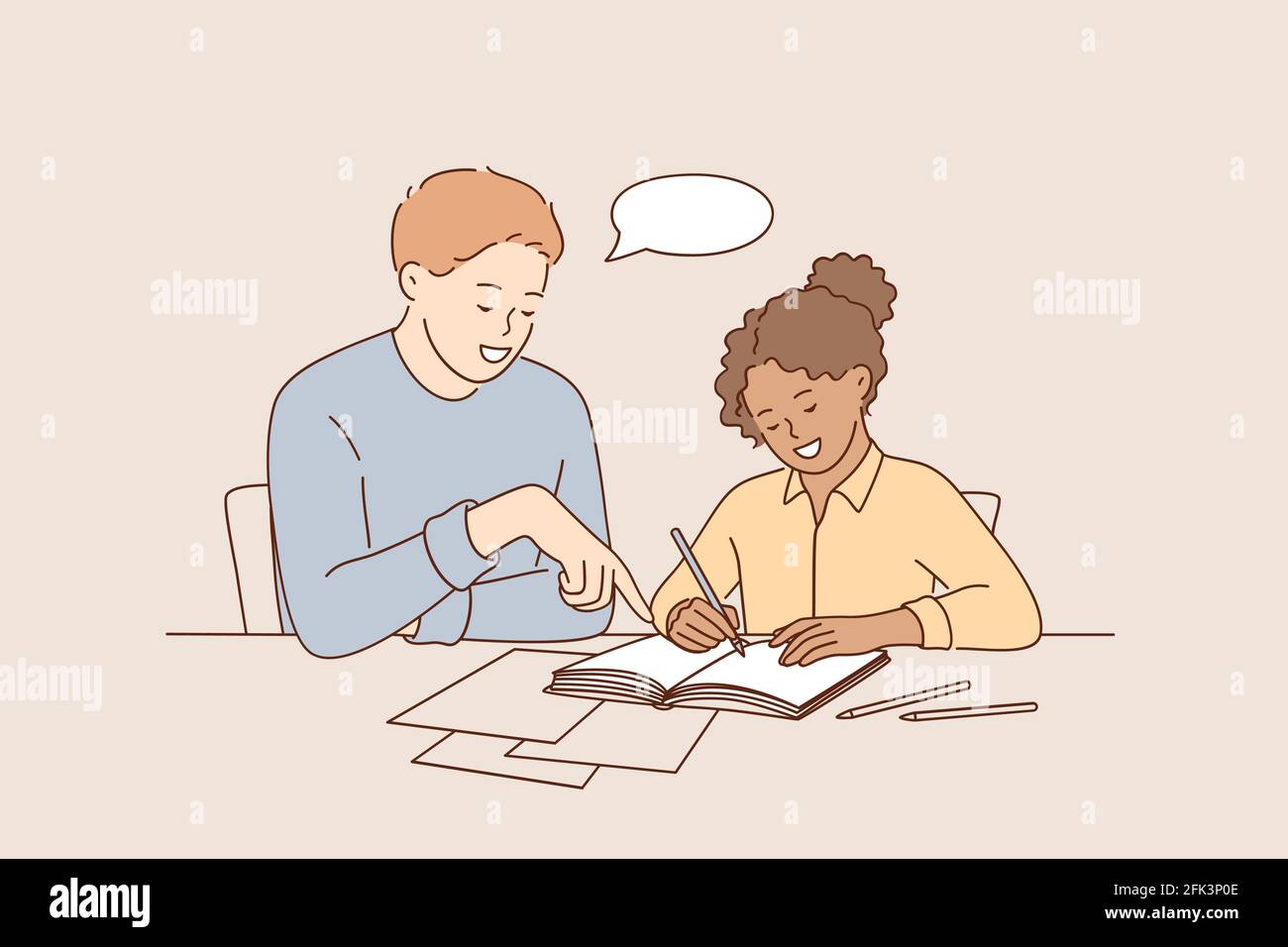 Educational process, learning concept Stock Vector Image & Art - Alamy