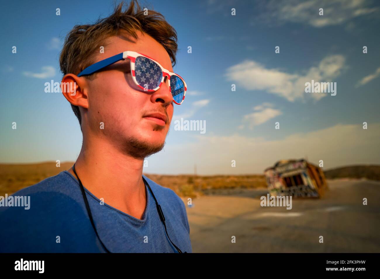 Man wearing stars stripes hi-res stock photography and images - Alamy