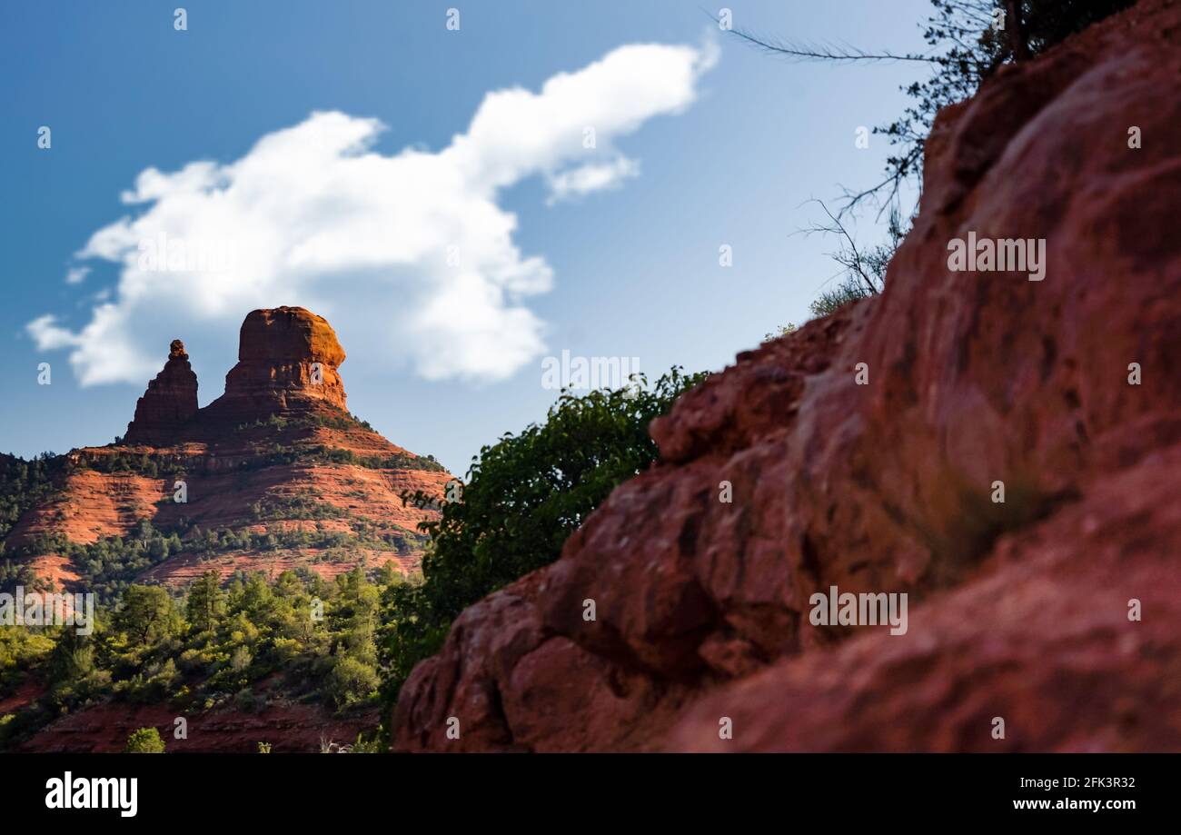 Red Rock State Park: Eroded sandstone cliffs like in Monument Valley ...