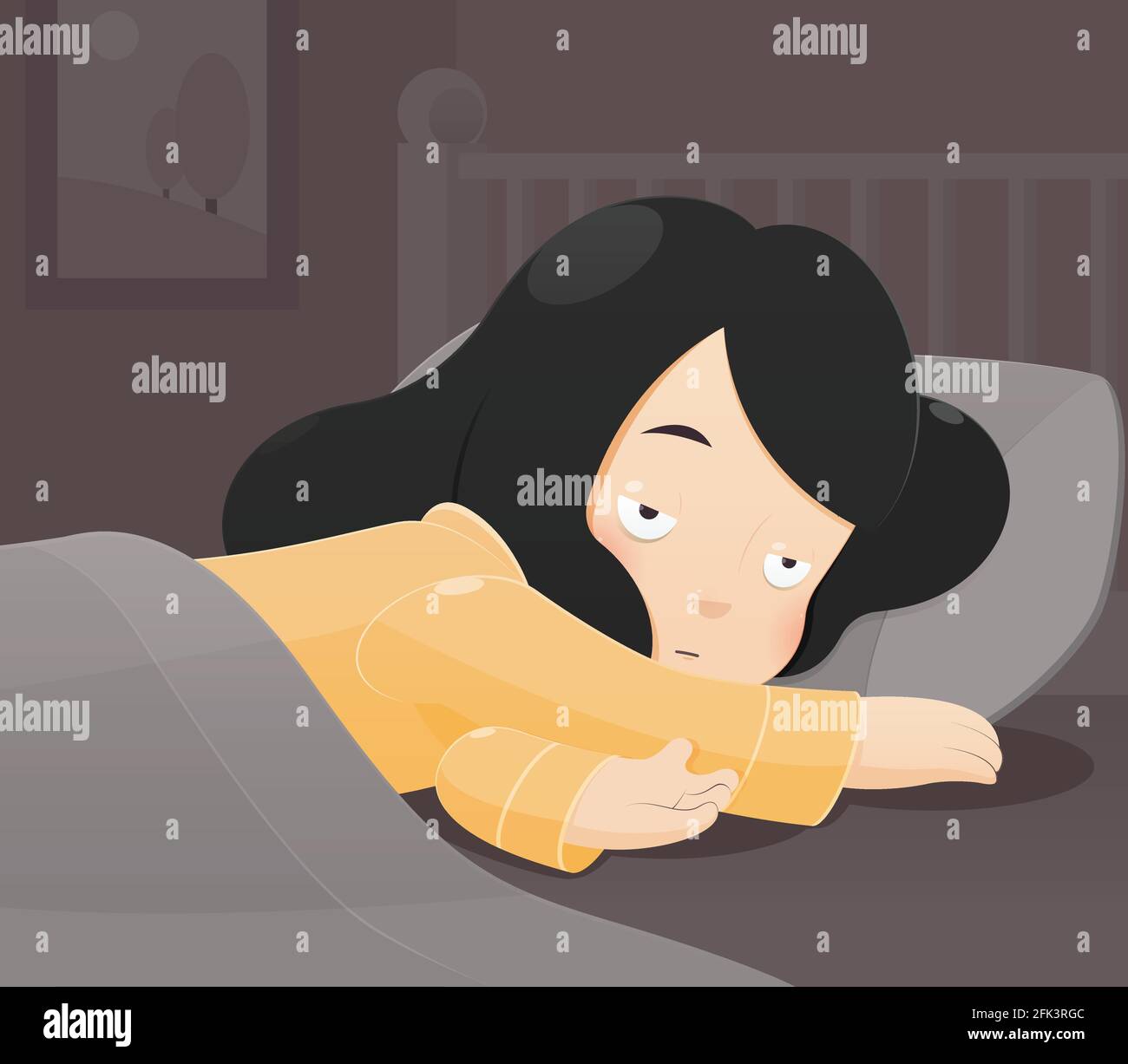 Awake bed Stock Vector Images - Alamy