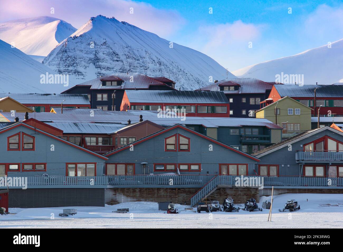 Houses in Longyearbyen, Svalbard Stock Photo - Alamy