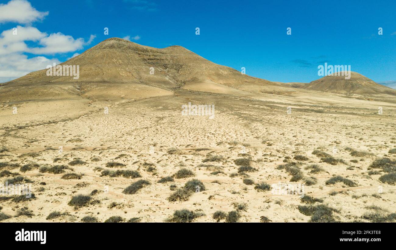 Aerial photography: Drone view of a desert landscape Stock Photo - Alamy