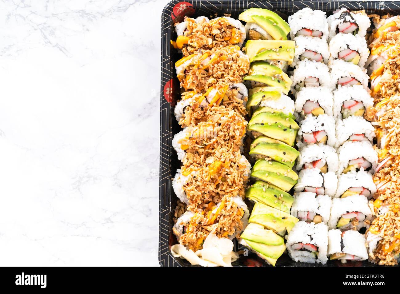 Variety mix traditional sushi rolls hi-res stock photography and images ...