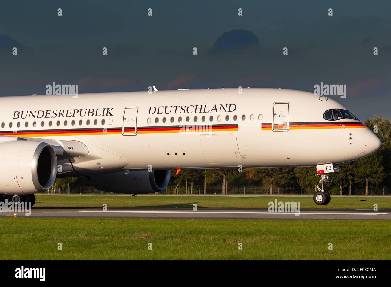 HAMBURG, GERMANY - Sep 30, 2020: German Air Force (/ GAF) approaching ...