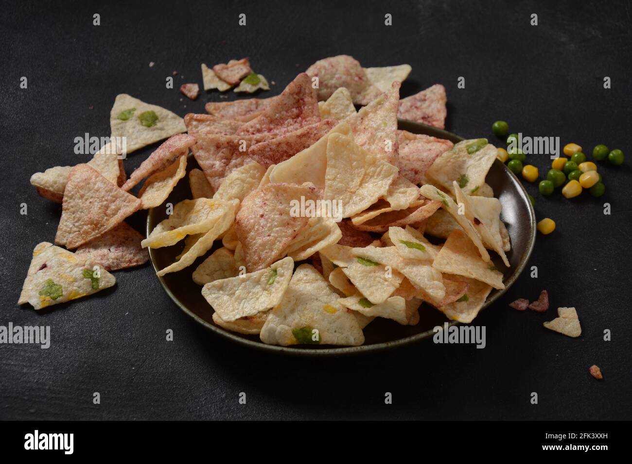 Сhips made from rice and beans with different flavors. Healthy Gluten ...